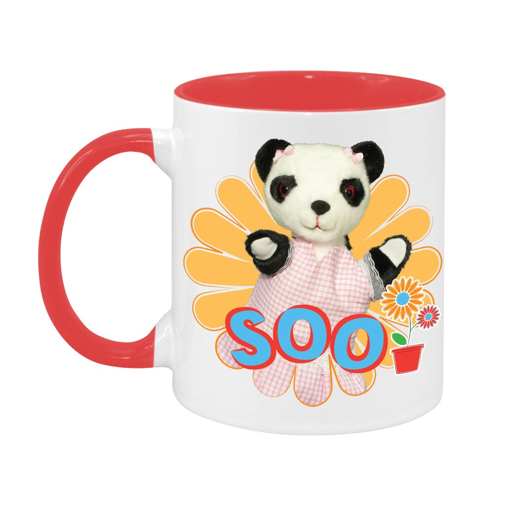 Sooty Soo Retro Flower Two Colour Mug – Sooty's Shop